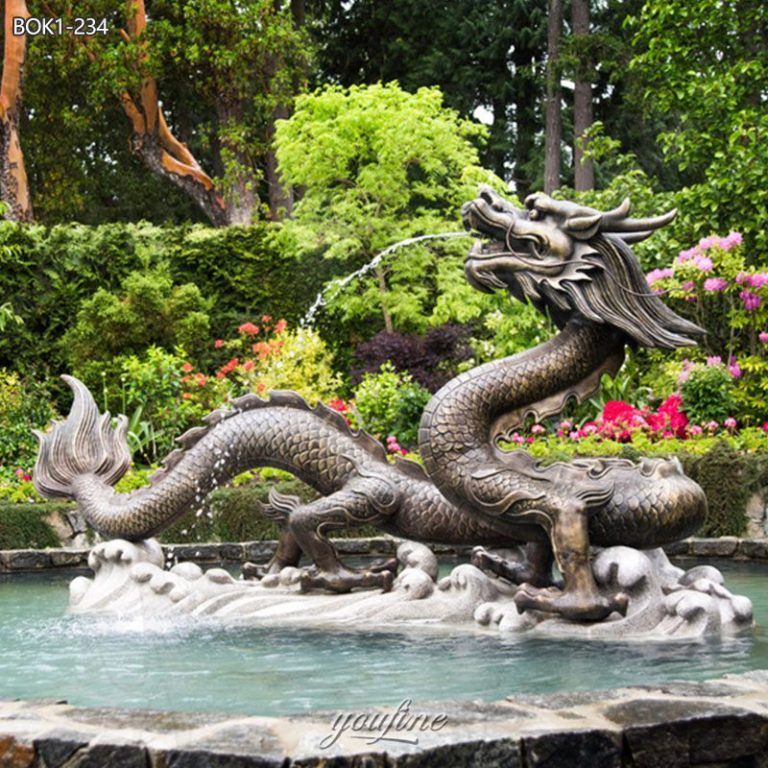 Bronze Chinese Water Dragon Statue - YouFine Sculpture
