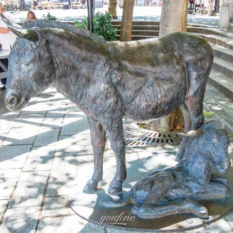 Bronze Outdoor Donkey Statue - YouFine Animal Sculpture