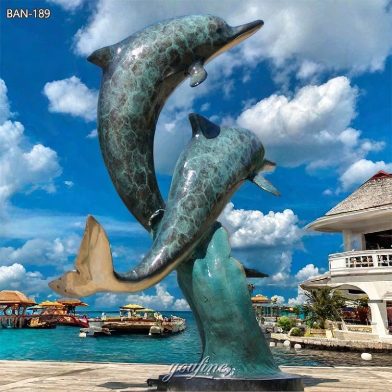 Bronze Outdoor Dolphin Statue - YouFine Animal Sculpture