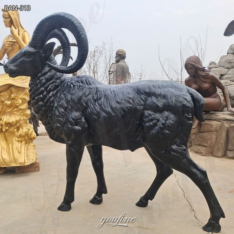 Bronze Bighorn Sheep Sculpture