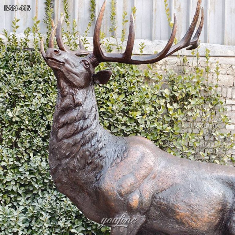 Bronze Red Deer Statue