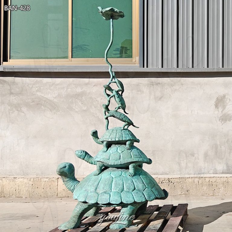 Bronze Large Garden Turtle Statue