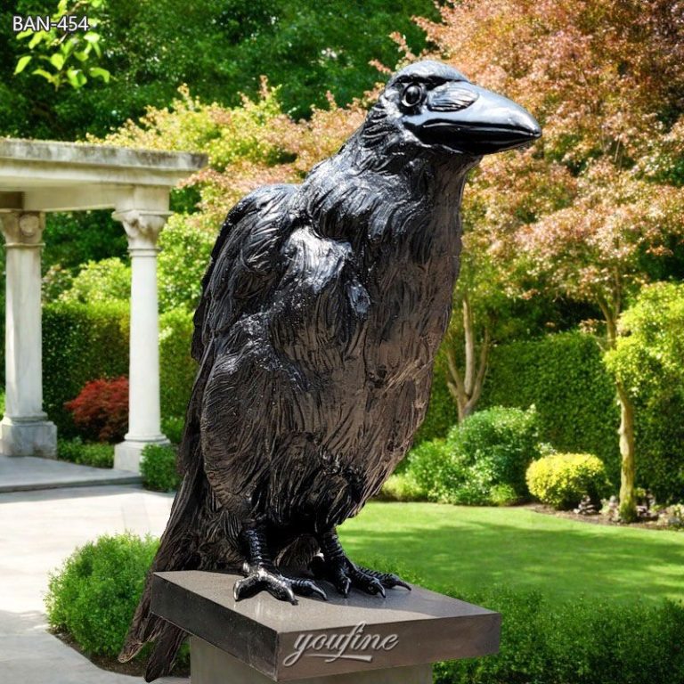 Bronze Large Raven Statue